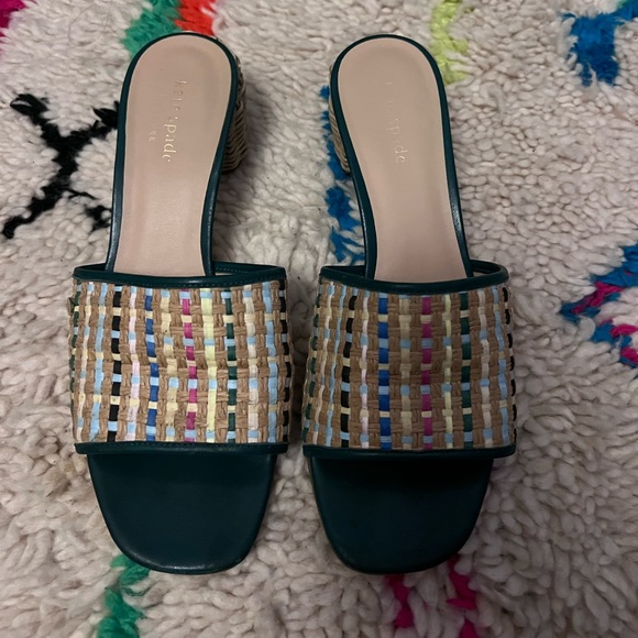 kate spade | Shoes | Kate Spade Wicker Straw Sandal | Poshmark